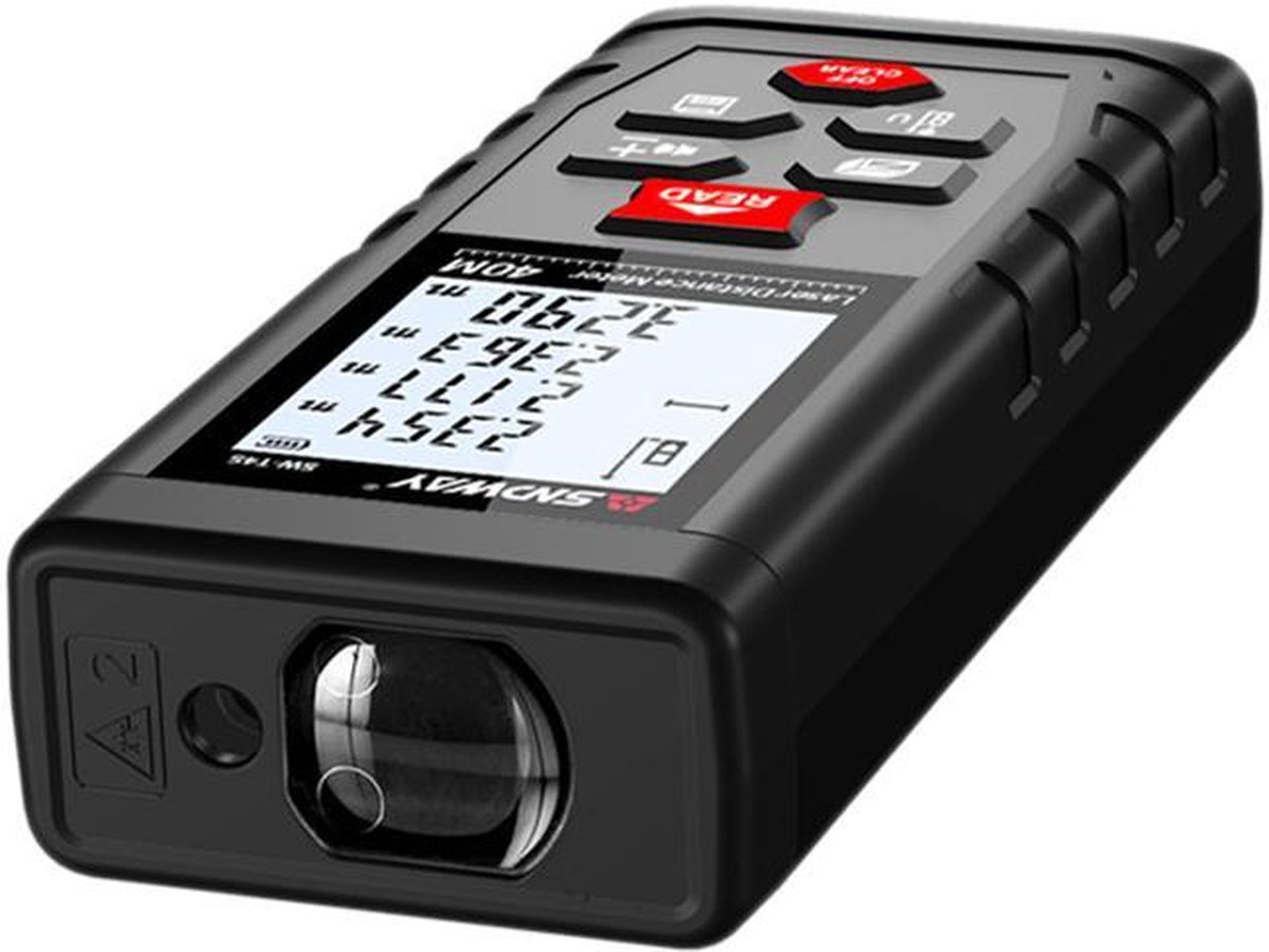 DW4Trading® Digitale laser afstandsmeter LCD display 40m | bol.com