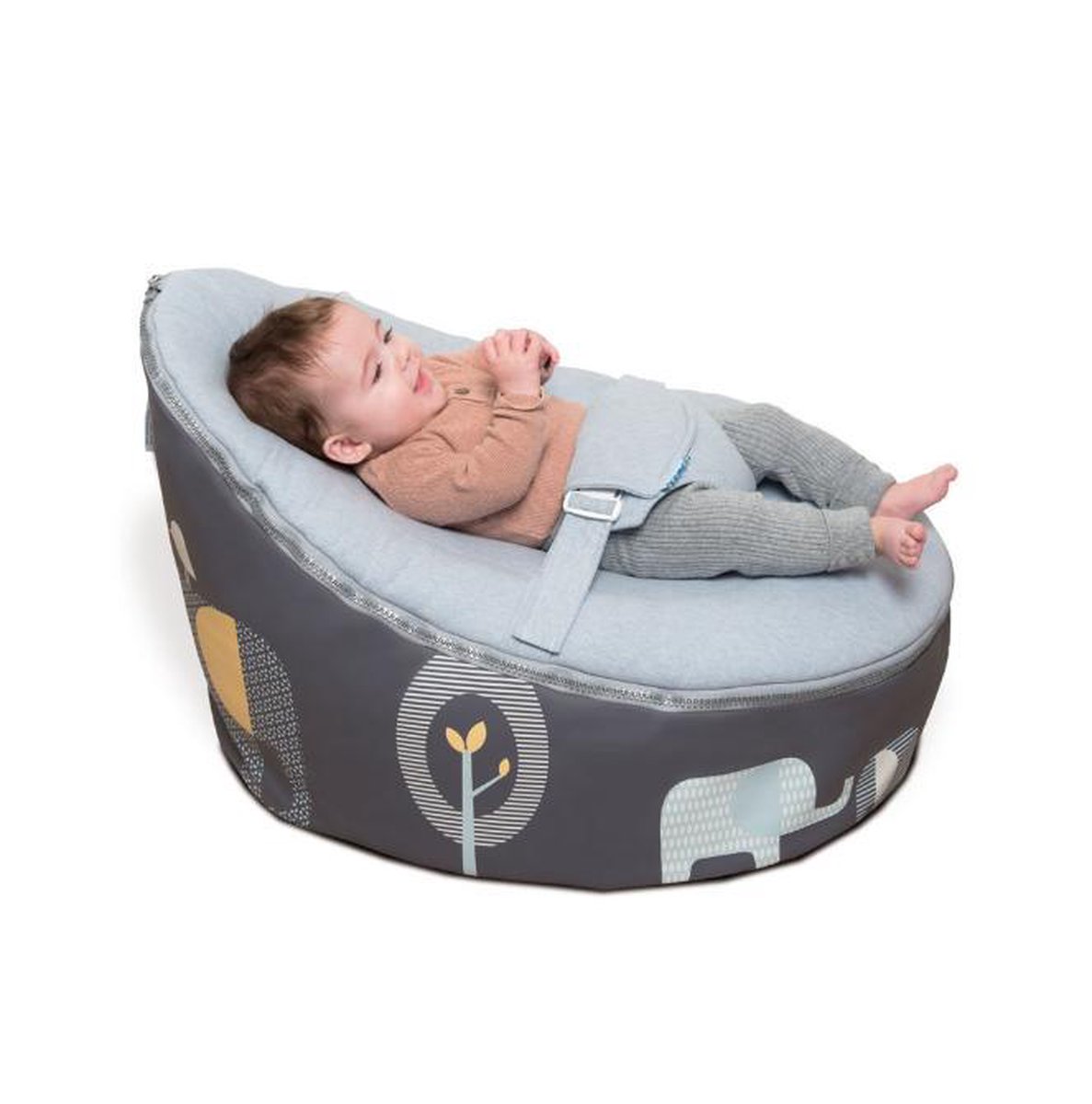 Doomoo Seat - Baby Zitzak - Elephant Blue | bol.com