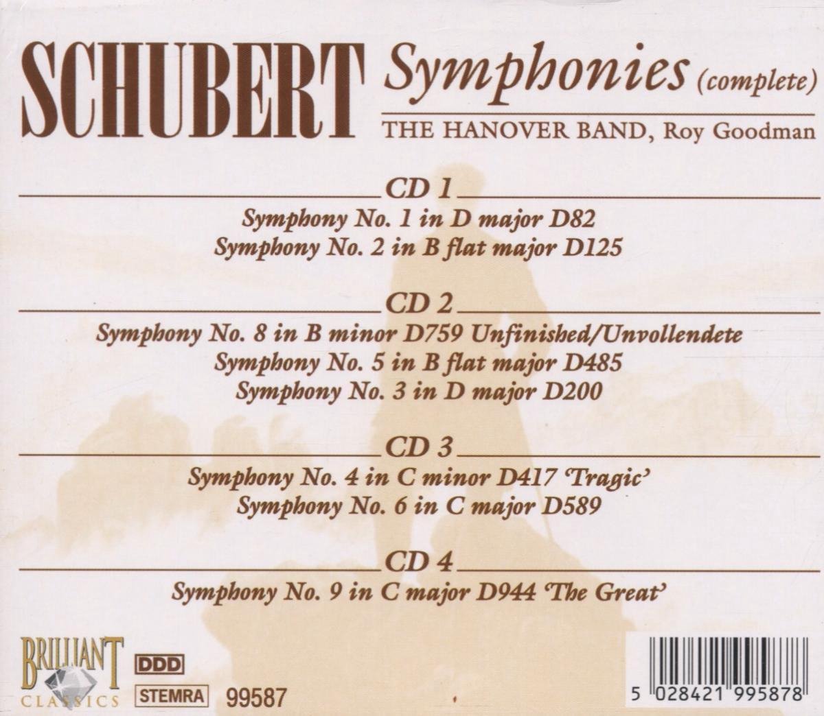 Schubert: Symphonies (Complete) / Roy Goodman, Hanover Band, The Hanover Bandroy... | bol.com