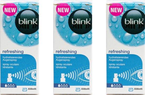 Blink refreshing oogspray 10 ml – 3 stuks – oogdruppels ...