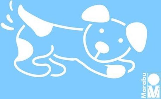 Sjabloon 15 x 10 cm - Hond | bol.com