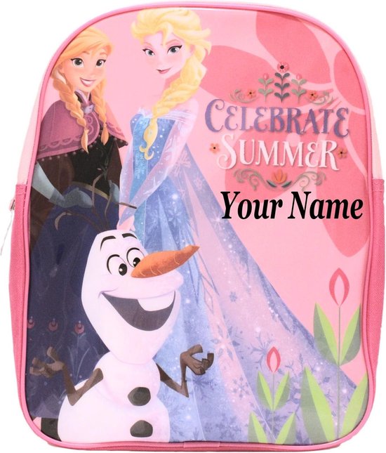FROZEN Anna Elsa Olaf Rugtas Rugzak School Tas 2-5 Jaar Roze | bol