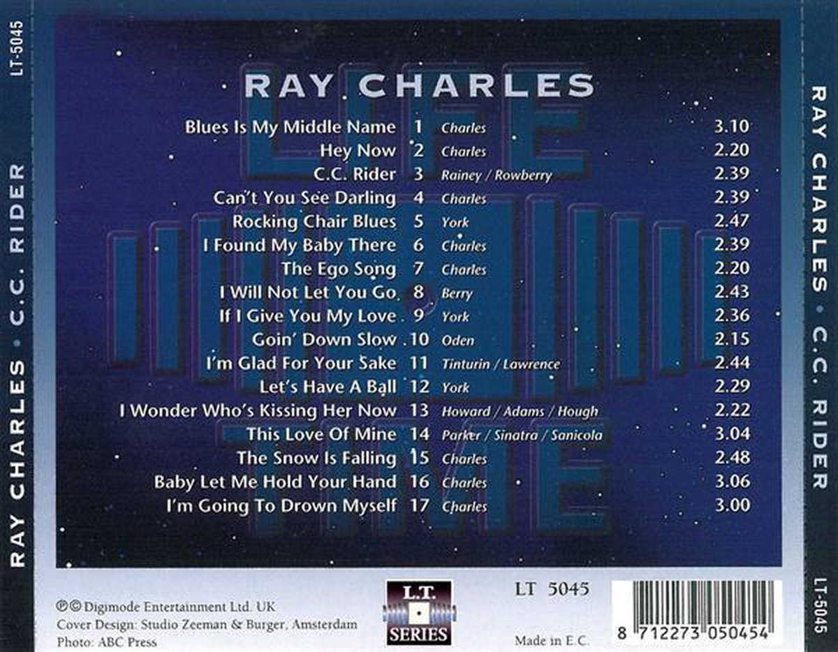C.C. Rider, Ray Charles | CD (album) | Muziek | bol