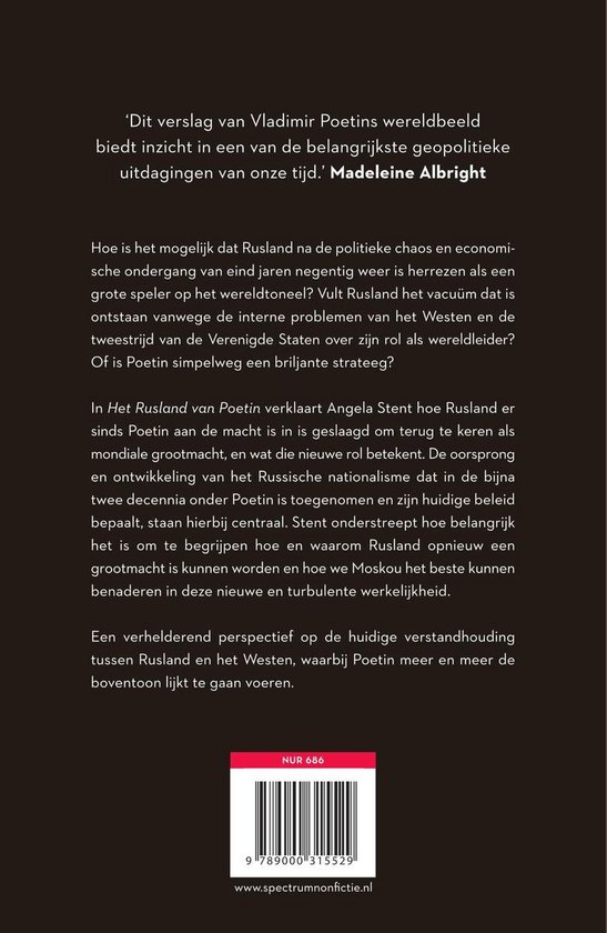 Het Rusland van Poetin (ebook), Angela Stent | 9789000343010 | Boeken | bol