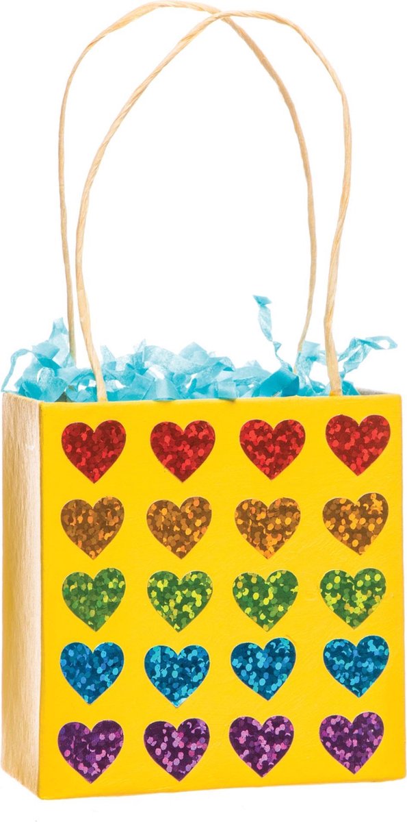 Baker Ross Holografische hartvormige stickertjes (400 stuks per verpakking)... | bol.com