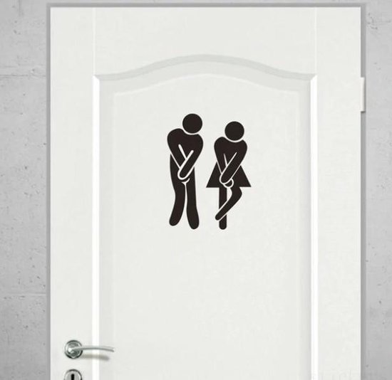 WC Sticker – Toilet Sticker – WC Decoratie – Wc Bril Sticker – WC deur ...