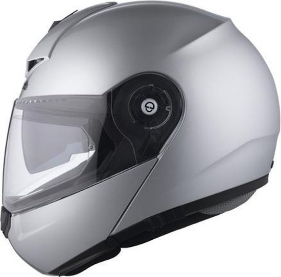 Schuberth C3 Pro Glossy Zilver Systeemhelm - Motorhelm - Maat 52 | bol.com