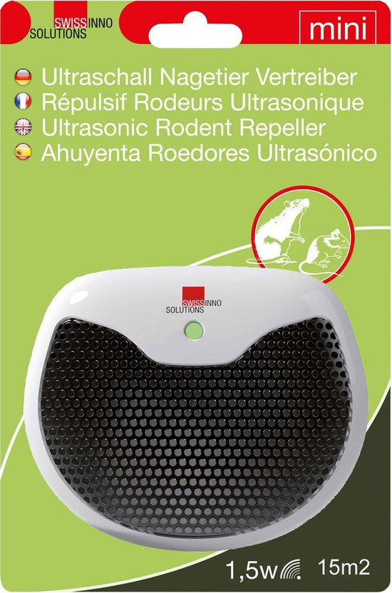 Swissinno Mini Ultrasonic Rodent Repeller 1.5W, Indoor | bol
