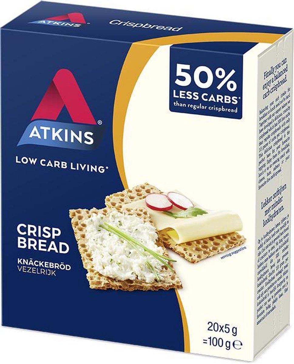 Atkins Crispbread Maaltijdvervanger - 100g - 6 stuks | bol.com