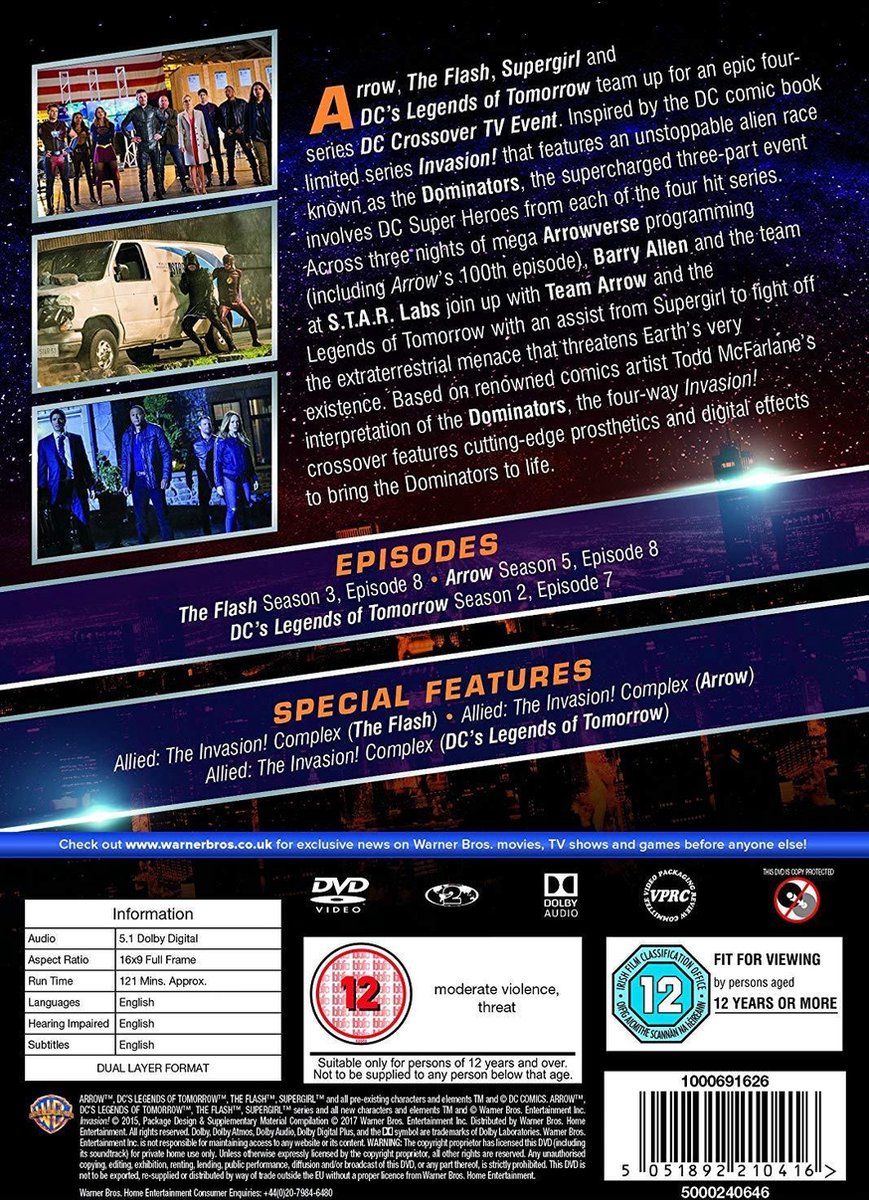 DC Comics Invasion - DC Crossover TV Event (Import) (Dvd) | Dvd's | bol.com