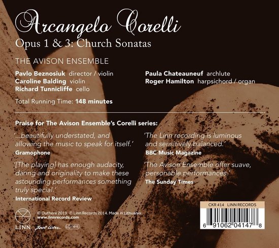 Corelli: Opus 1 & 3: Church Sonatas, The Avison Ensemble | CD (album ...