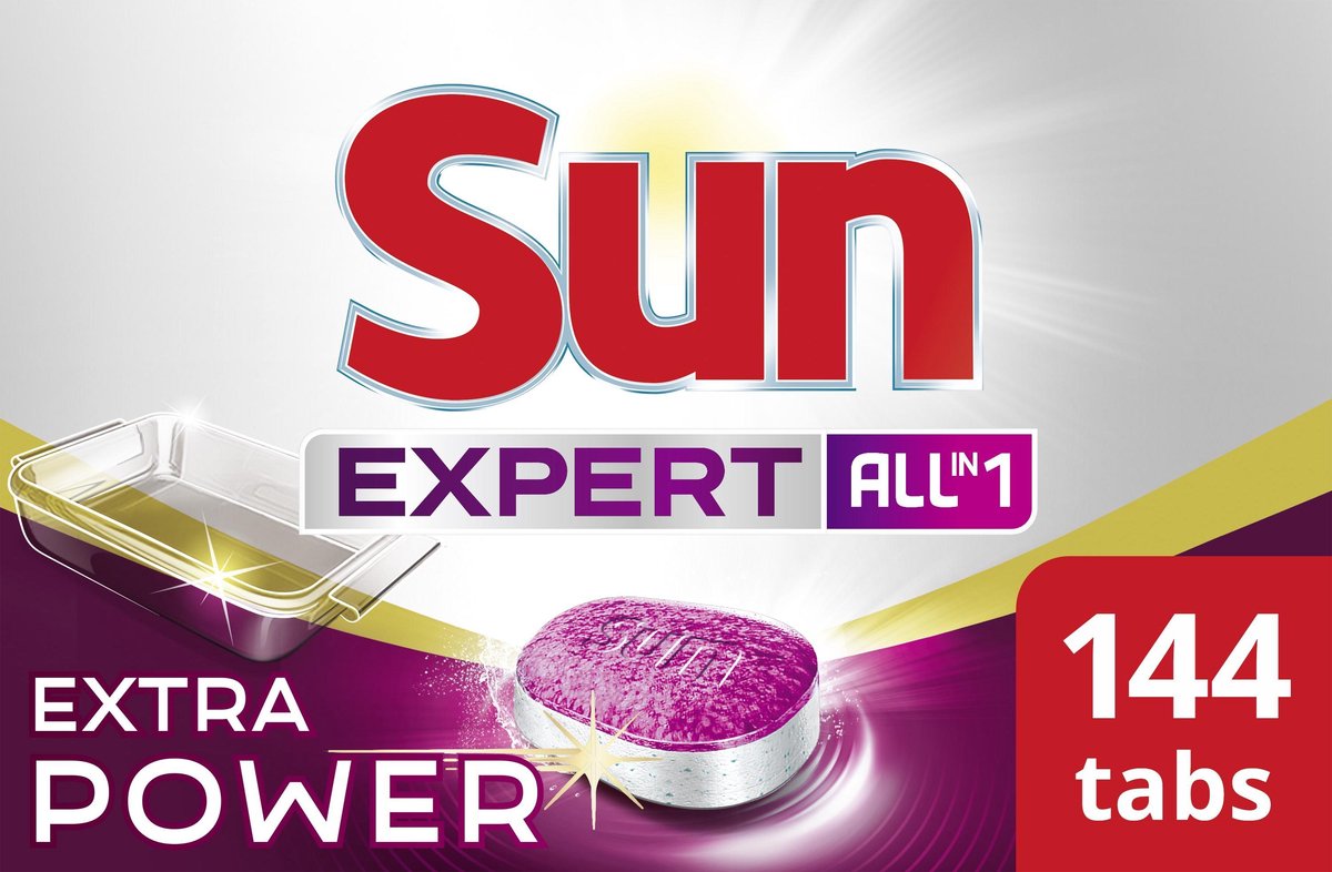 Sun All-in-1 Extra Power vaatwastabletten - 6x24 tabs - Effectieve ...