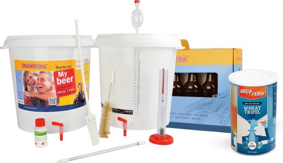 Brewferm® Startpakket bier brouwen All-in - Wheat Tripel - all-in bierbrouwpakket met... | bol.com