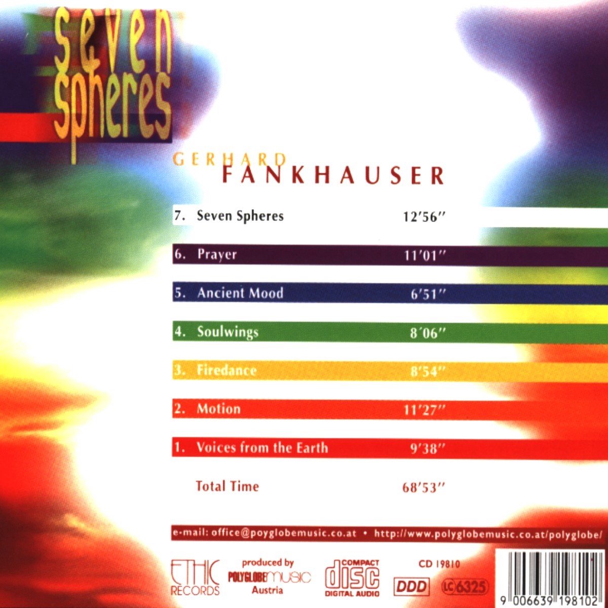 Gerhard Fankhauser - Seven Spheres (CD), Gerhard Fankhauser | Muziek | bol