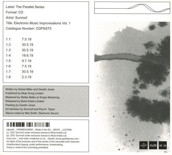 Sunroof - Electronic Music Improvisations Vol. 1 (CD), Sunroof | Muziek ...