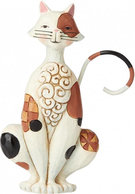 Spotted Cat Mini Figurine - Jim Shore - Heartwood Creek- kattenbeeldje ...