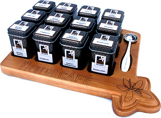 Luxe - Theedoos - Compleet - Thee set - Theedoos 12 vaks - Dienblad ...