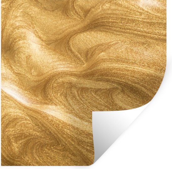 Muurstickers - Sticker Folie - Een gouden achtergrond met glitters ...