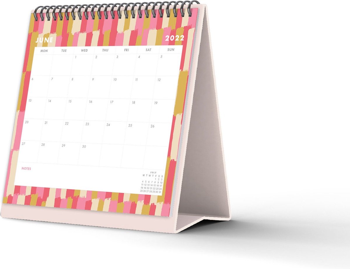 Kalender 2022 - Abstracte staande bureaukalender - desktopkalender ...