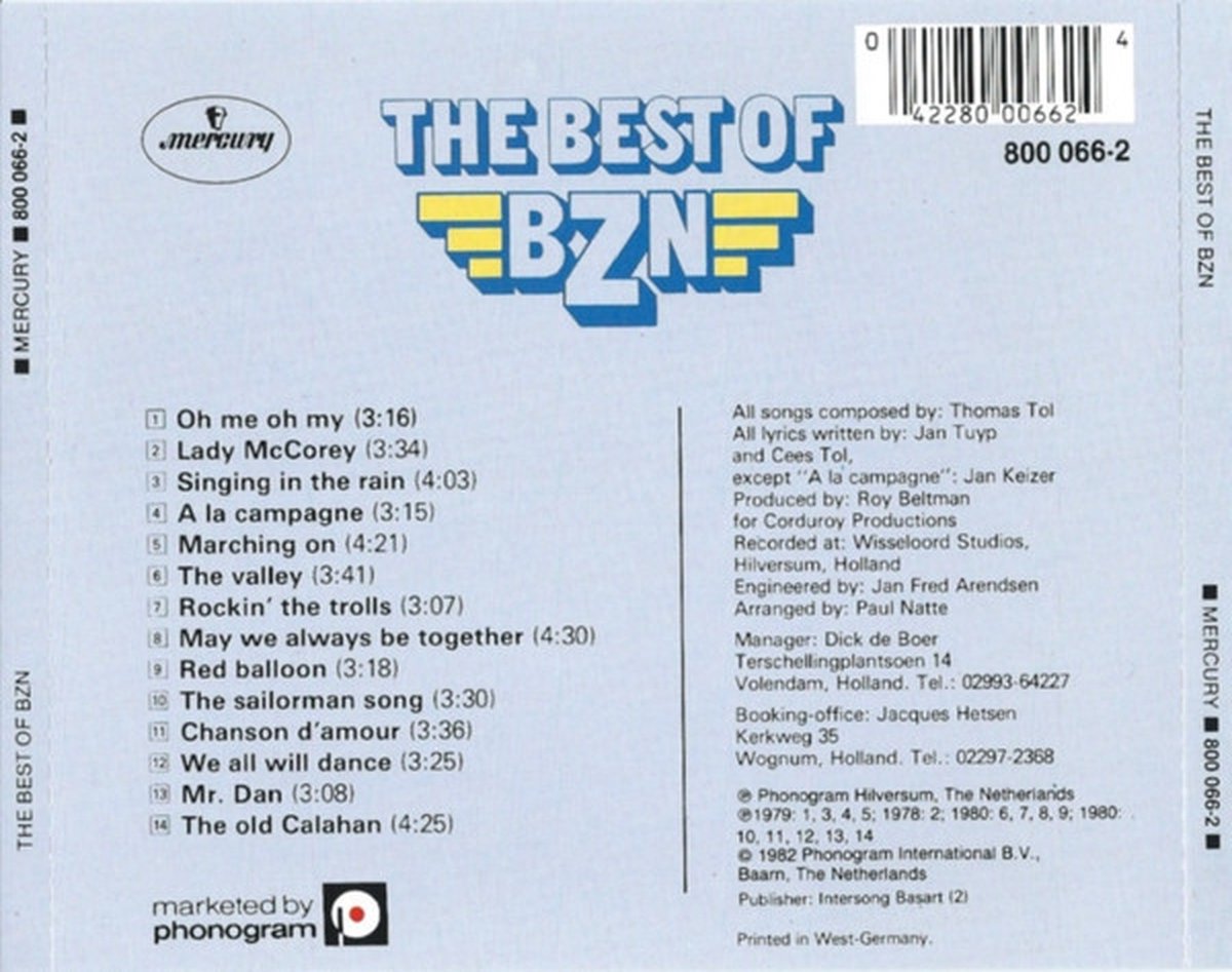 The Best Of BZN, Bzn | CD (album) | Muziek | bol