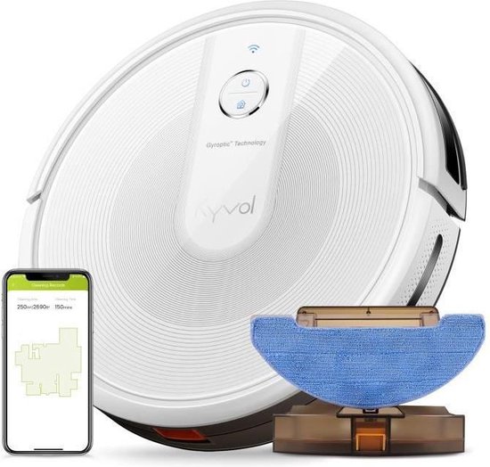 Kyvol Cybovac E31 - Robotstofzuiger met dweilfunctie - Met laadstation - Wit | bol.com