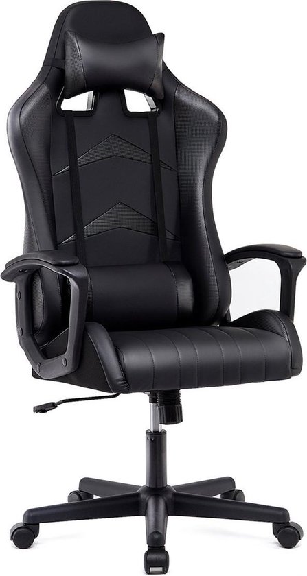 MILO GAMING Indy M1 Gaming Stoel - Gamestoel met Hoofdsteun - Zwart ...