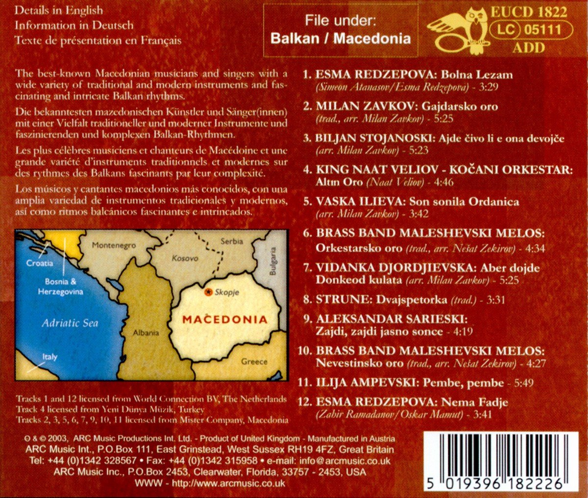 Various Artists - The Very Best Of Macedonia (CD), various artists | CD ...