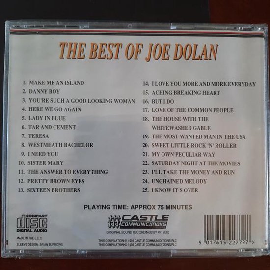 Best of Joe Dolan [Castle], Joe Dolan | Muziek | bol