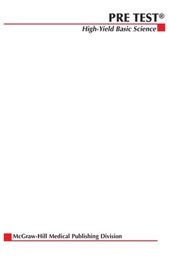 PreTest- PreTest High-Yield Basic Science, Mcgraw Hill | 9780071386302 ...