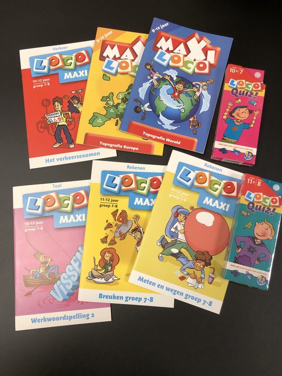 Mega Voordeelset Loco Maxi - Breuken 7/8 + Meten en wegen 7/8 ...