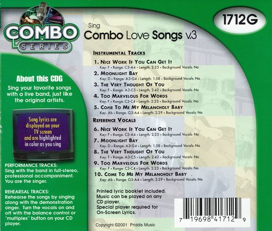 Love Songs, Vol. 3 [Priddis], Karaoke | CD (album) | Muziek | bol.com