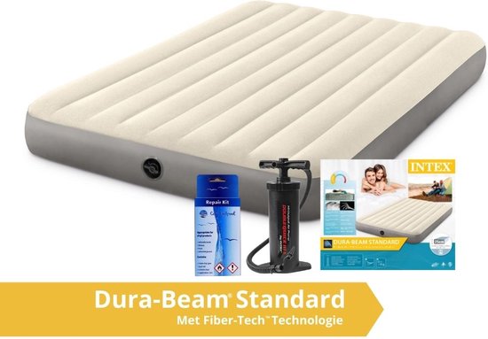 Intex Deluxe - Luchtbed - 2 Persoons - Met Repairset en Handpomp ...