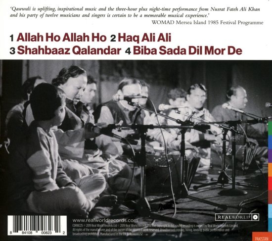 Nusrat Fateh Ali Khan & Party - Live At Womad 1985 (CD), Nusrat Fateh ...