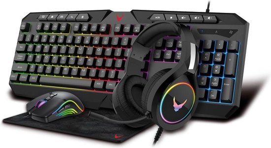 Varr gaming 4-in-1 SET 03 (muis/muismat/headset/toetsenbord) RGB ...