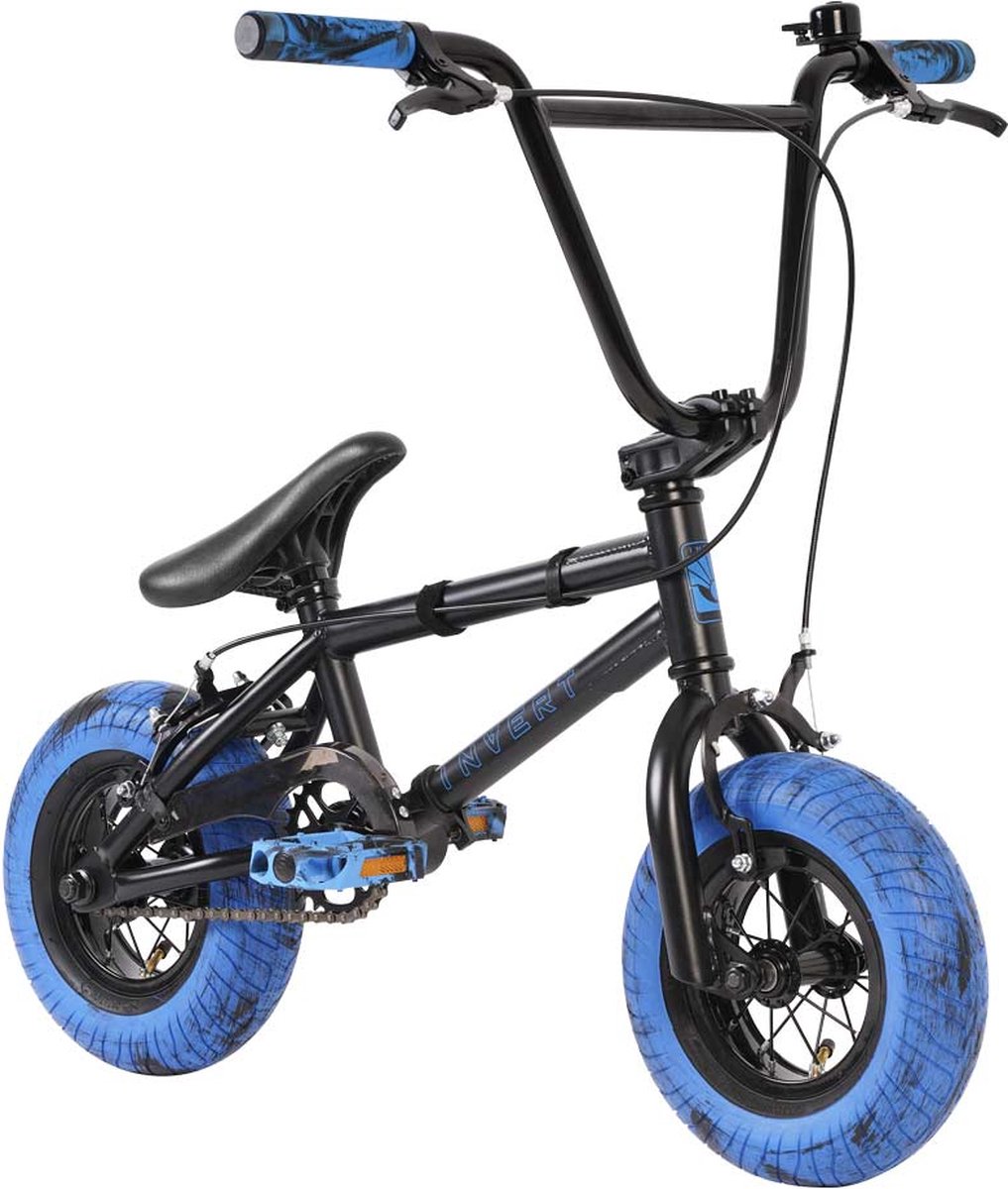 Mini BMX 10 Inch 11 cm Junior Knijprem Zwart/Blauw | bol.com