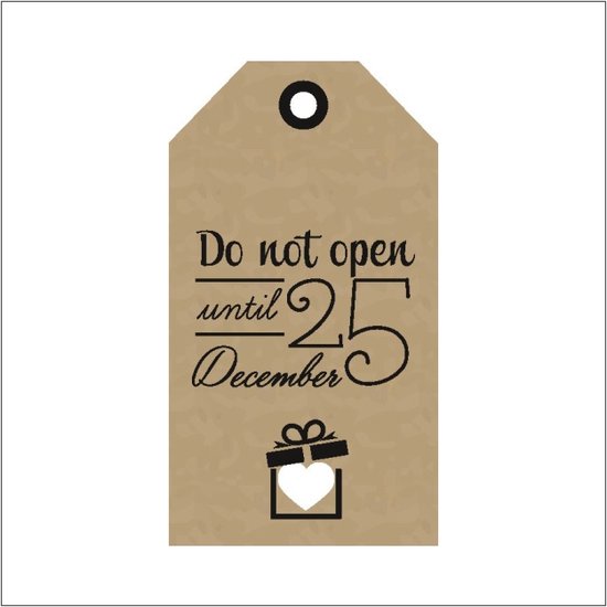 Kerst Label - Kaartjes - 20 Stuks - Cadeau Kaartjes | bol