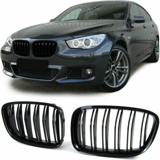 Sport Grill Nieren Passend Voor Bmw 5 Serie GT F07 Glans Zwart M Look Styling Dubbele... | bol
