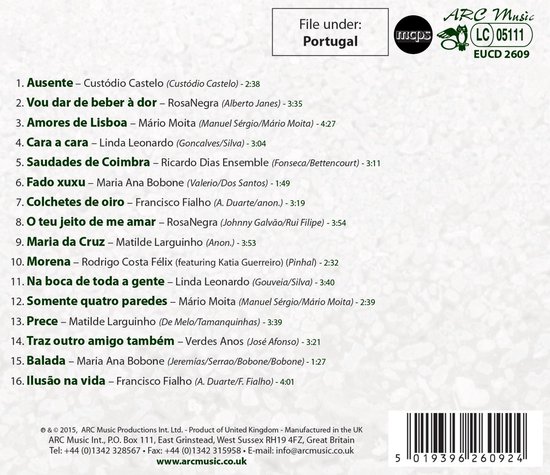 Various Artists - Discover Fado With Arc Music (CD), various artists ...