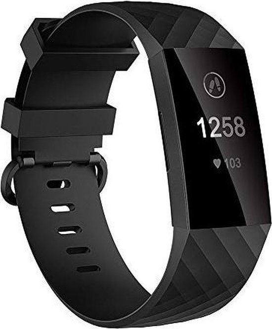 Luxe Siliconen Armband Bandje Geschikt Voor Fitbit Charge 3/4 (SE ...