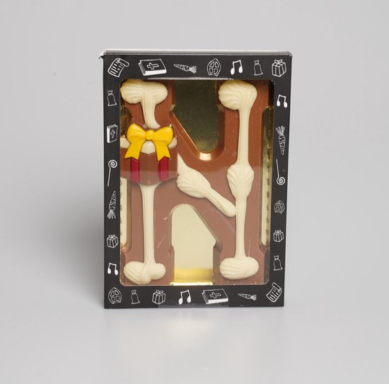 Luxe Gedecoreerde Melk Chocolade Letter N - 20 x 240 Gram | bol