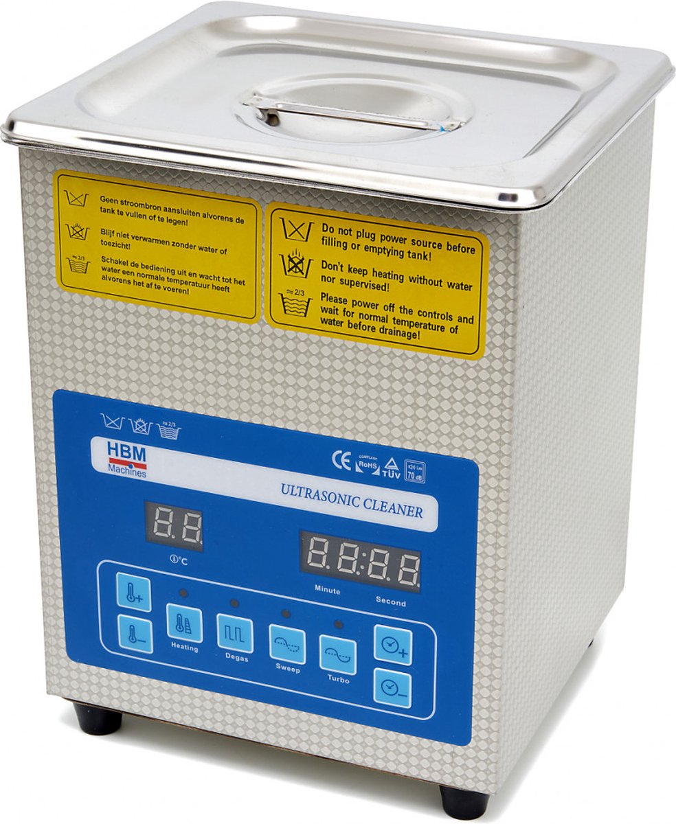 2 Liter Professionele Deluxe Ultrasoon Reiniger | bol.com