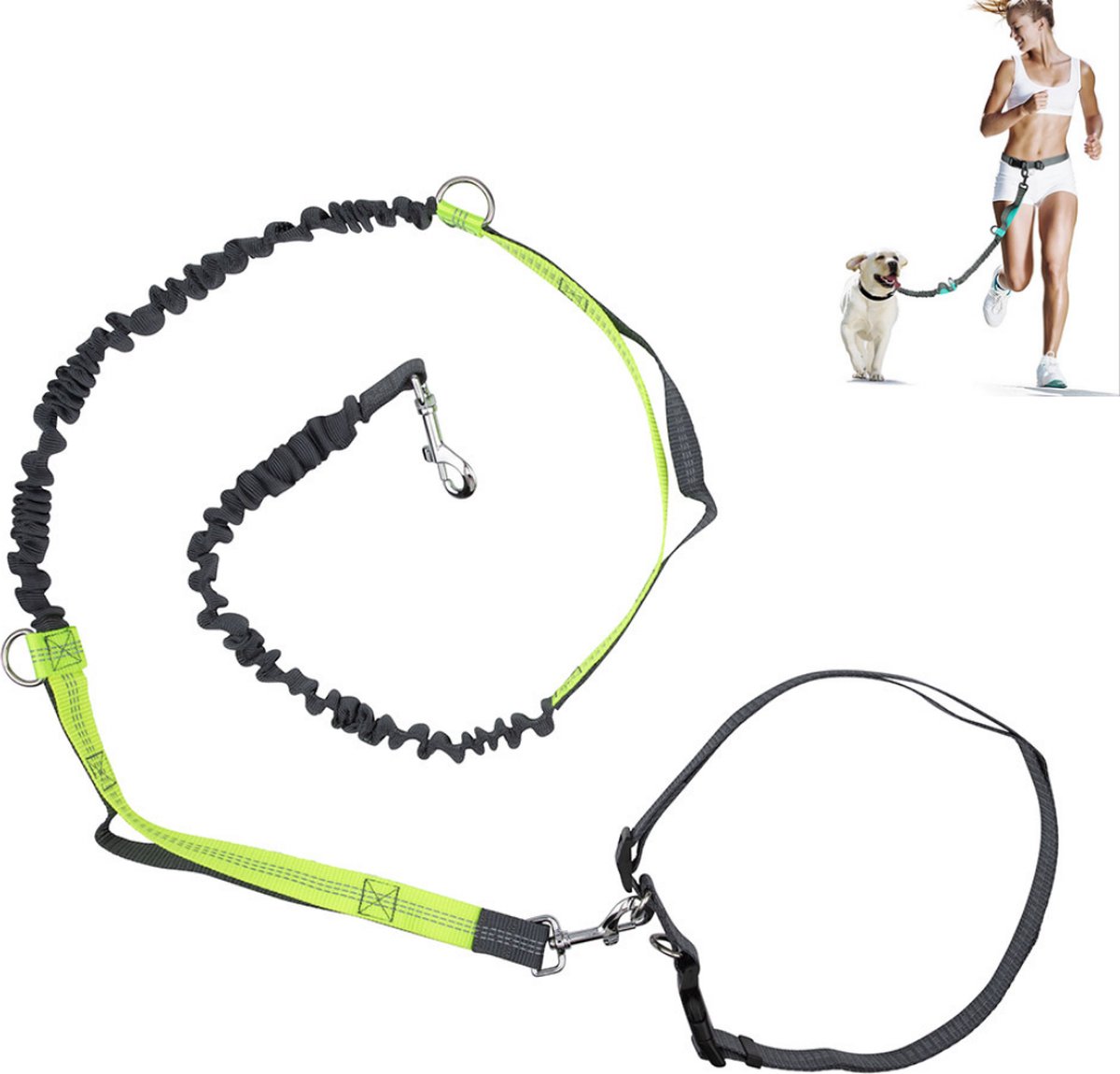 Xane Hardloopriem Hond - Looplijn Hond - Trainingslijn - Hondenriem ...