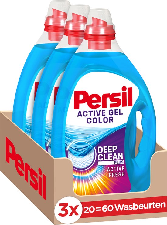 Persil Active Gel Color - Vloeibaar Wasmiddel - Voordeelverpakking - 3 ...