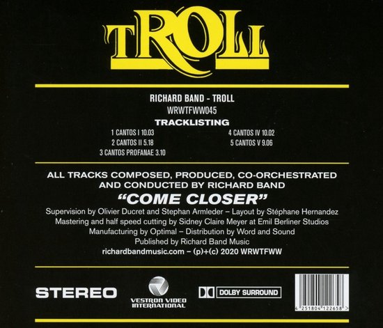 Troll (Original Soundtrack), Richard Brand | Muziek | bol