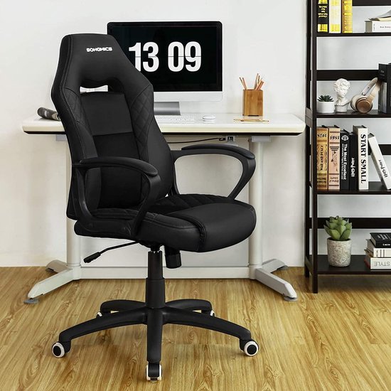SONGMICS Gaming Chair, bureaustoel met wipfunctie, Racing Chair ...