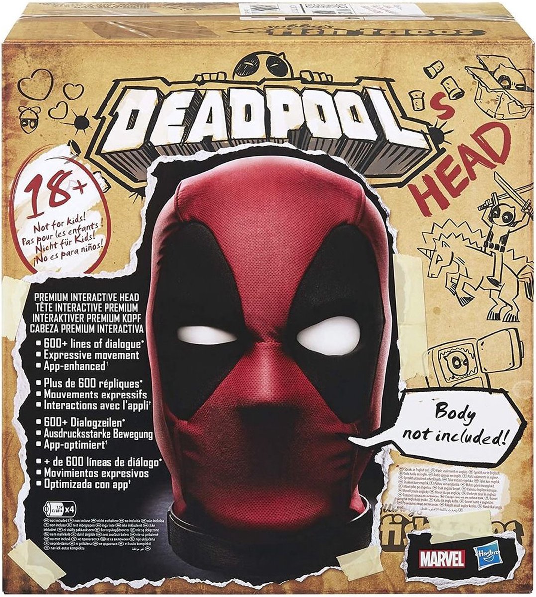 Marvel Legends Premium Deadpool Interactief Hoofd | bol.com