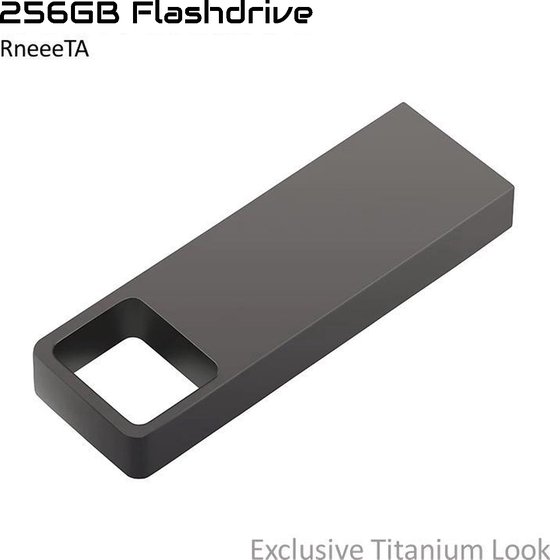 Stijlvolle en zeer snelle 256GB USB stick - flashdrive - Titanium look ...