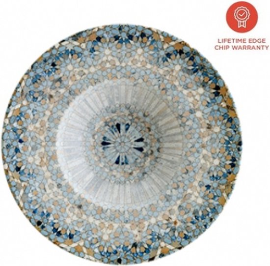 Bonna Pasta Bord - Luca Mosaic - Porselein - 28 cm - set van 2 | bol.com