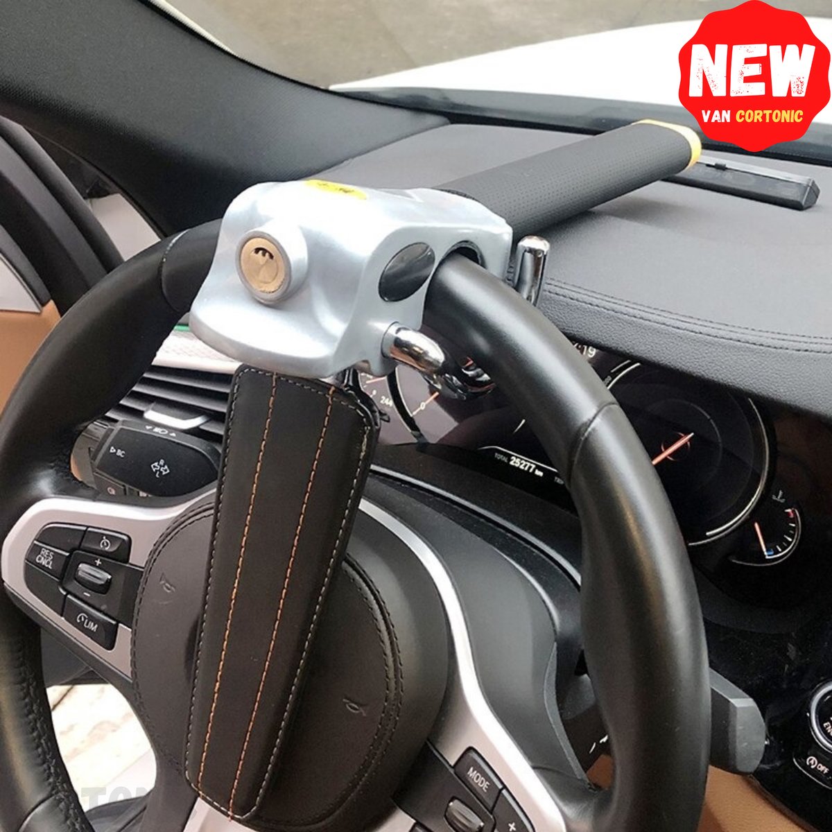 Cortonic Stuurslot - Auto - Leer | bol.com