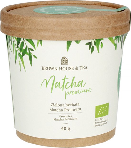 Brown House & Tea - Matcha Premium Organic - Matcha Tea 40g | bol